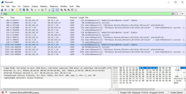 Capturing LDAP traffic with WireShark | DeveloperNote.com