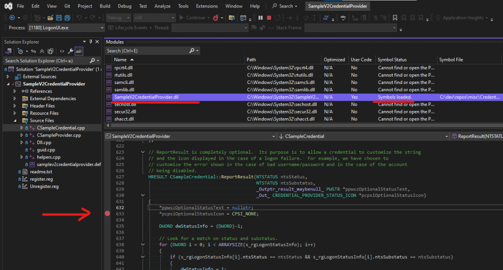 Debugging Credential Provider with Visual Studio 2022 Remote Debugger ...